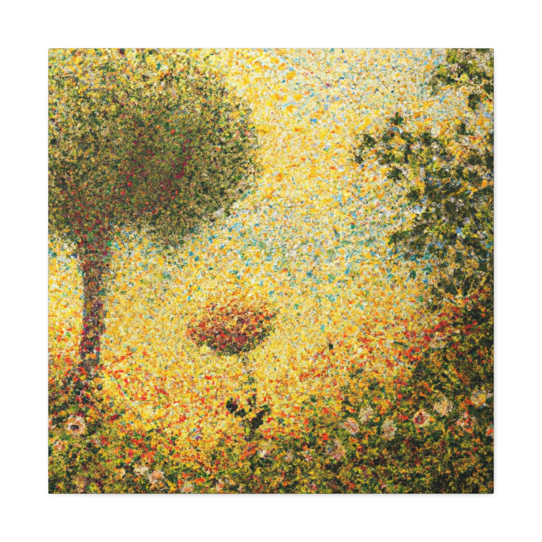 Wildflower Pointillism - Canvas - Walmart.com