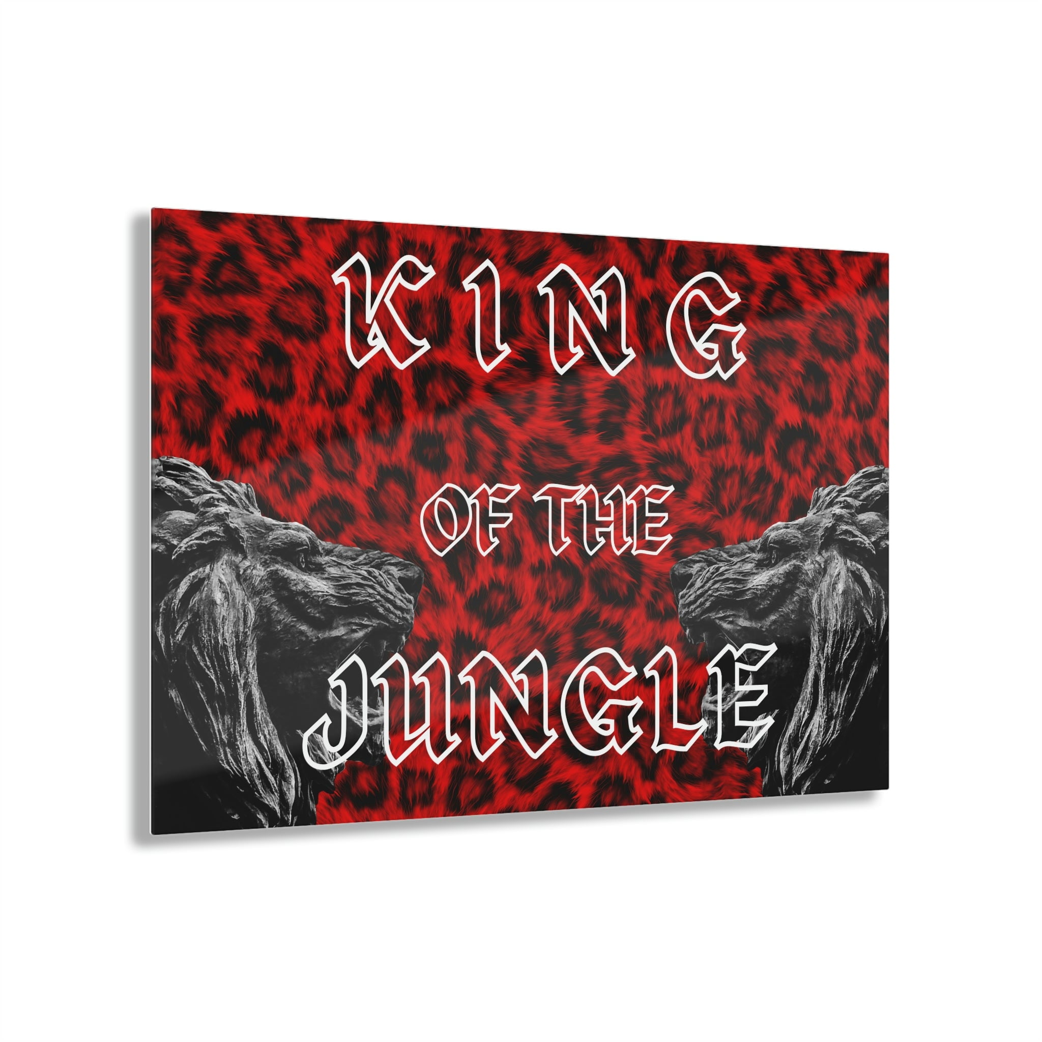 KING OF THE JUNGLE Acrylic Print Wall Art - Walmart.com