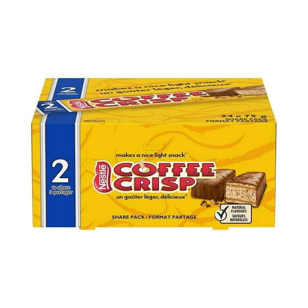 Nestle Coffee Crisp King Size Chocolate 24 X 75 Gram Net Wt (1800 Gram ...