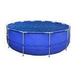 17' Round Blue Floating Solar Cover for Steel Frame Swimming Pool ...