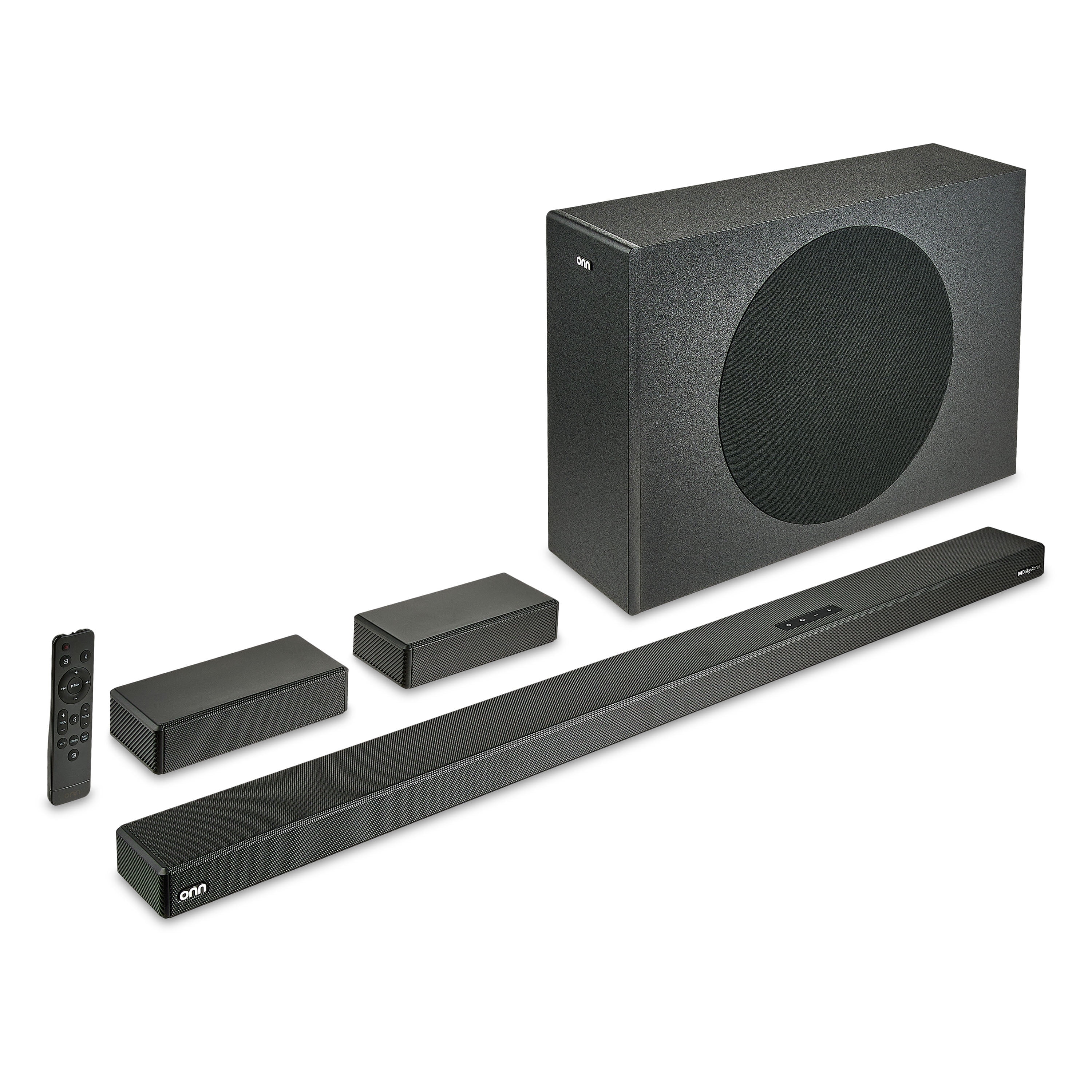 Open Box onn Bluetooth 5.1 Channel Ultra-Slim Surround Soundbar System ...