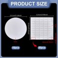 10Pcs Flat Round Plastic Lamp Shades Sheet with 1 Sheet Double-Sided ...