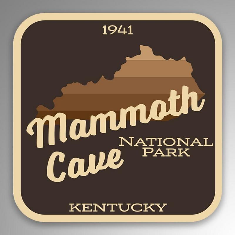 2-Pack Mammoth Cave National Park Decal Sticker | 4-Inches By 4-Inches ...