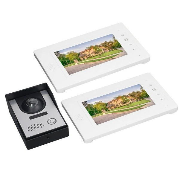Video Intercom System, 7 Inch Video With 1 Camera And 2 , 4 Wire Video ...