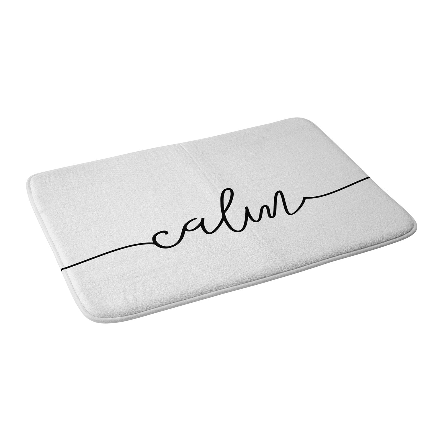 Society6 Sisi And Seb Calm Typo Bath Mat 34" x 21" - Walmart.com