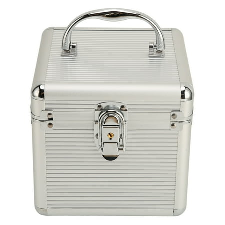 Hard Drive Storage Case, Silver 6 Bay Double Protection Shockproof HDD ...