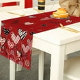 Mouliraty Valentine's Day Table Runner Super Soft Tablecloth For ...