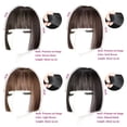 10 Inch Clip-In Princess Bangs Extensions - Synthetic Hair Fringe for ...