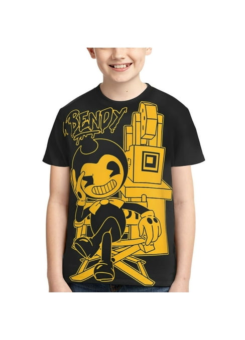 Bendy And The Ink Machine Boys Girls T-Shirts Graphic Print Short ...