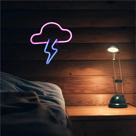 Cloud and Lightning Neon Signs Hanging Neon Light Sign LED Neon Light ...