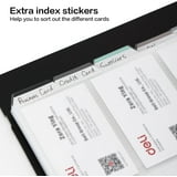 Deli Business Card Book Holder, Portable Organizer Holds 180 Cards ...