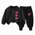 NOLDARES Toddler Girl Baby Clothes Set Long Sleeve Graphic Sweatshirt ...