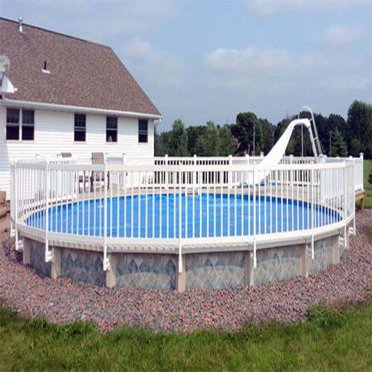 Vinyl Works 5'x10' Resin Side Deck Kit for Oval Above Ground Swimming ...