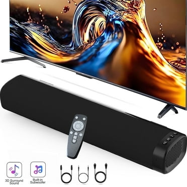 1 of 7 SYLVOX All-in-One Soundbar, 30-Watt 2.0 Channel 4 EQ settings ...