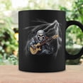 Ghost Guitar Cool Guitar Player Skeleton Hands Guitar Coffee Mugs ...