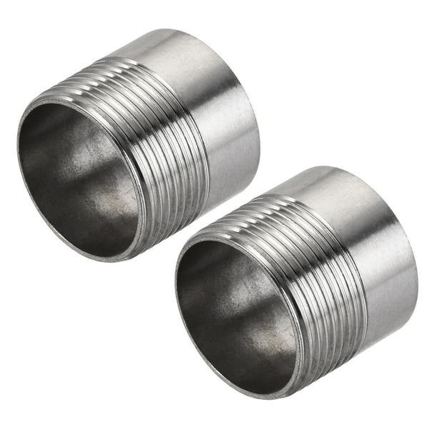 Uxcell 304 Stainless Steel G1-1/4 Male Half Threaded Weldable Weld ...