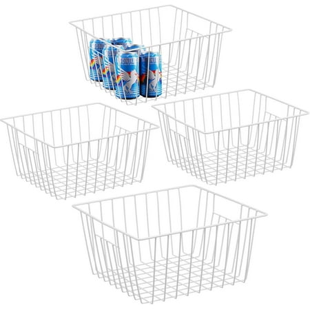 Refrigerator Chest Freezer Baskets, Large Household Wire Storage Basket ...