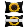 Chaise Lounge Headrest Pillow 2 Pack, Yellow Sunflowers Waterproof ...