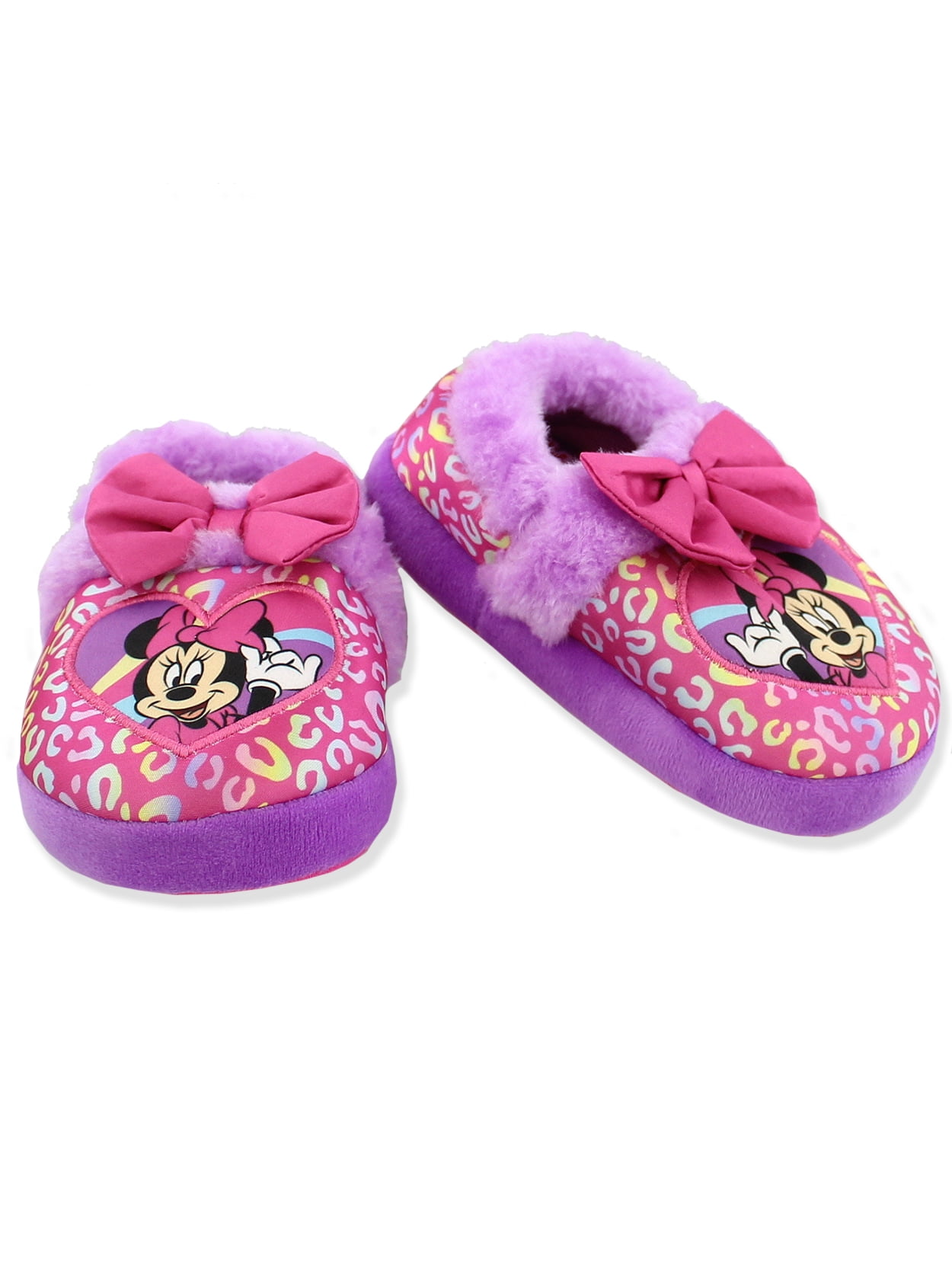 Minnie Mouse Toddler Girl's Plush A-Line Slippers CH89546H - Walmart.com