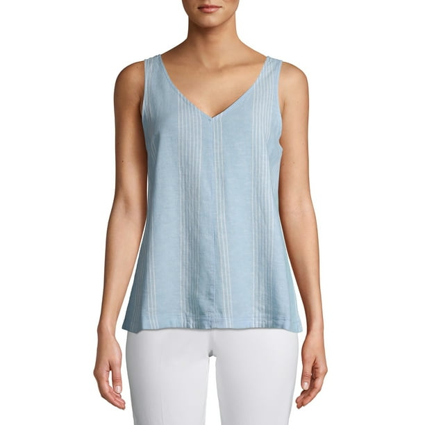 Time and True Women's Everyday Woven Tank Top - Walmart.com