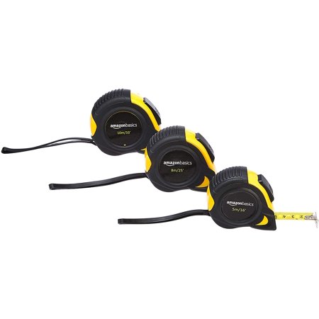 ZMLEVE Self-Locking Tape Measure Set - 25-Feet (8-Meters), 16-Feet (5 ...