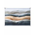 Abstract Color Block Sun Shade Sail 6.5'X10' Colorful Line Curve Linen ...