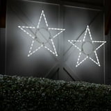Kringle Traditions 32” Hanging Cool White LED Star Light, Energy ...