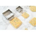 Bakerpan Stainless Steel Square Cookie Cutter Set, Square Biscuit ...