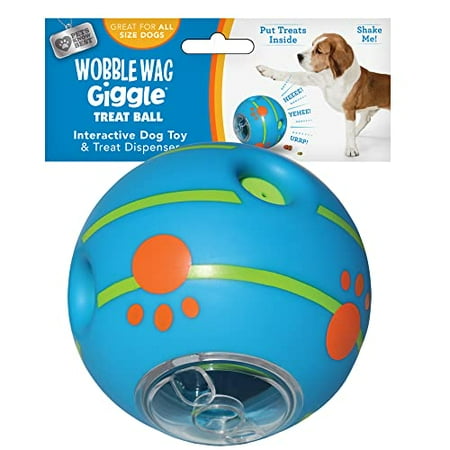 Wobble Wag Giggle Treat Ball- Interactive Dog Toy & Treat Dispenser ...