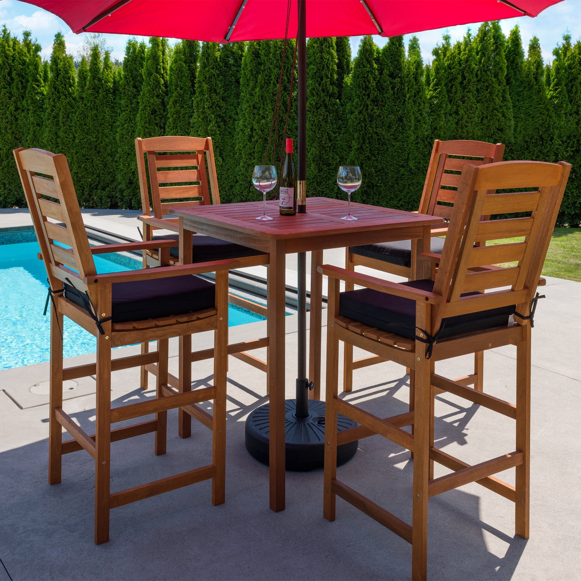 Click here for Corliving Miramar 5-Piece Hardwood Bar Height Outd... prices