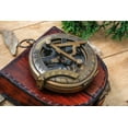 Nautical Compass with Wooden Box and Chain – Customizable Engraved Gift ...