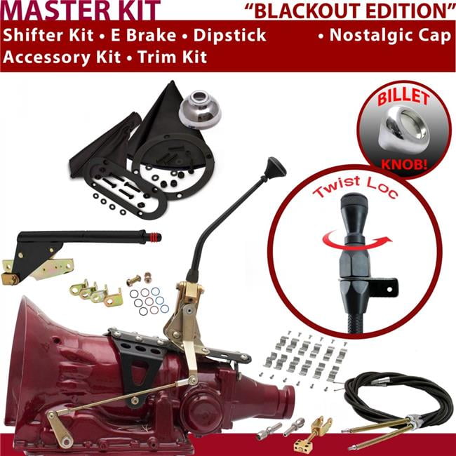 American Shifter 904 Shifter Kit Black 10 in. E Brake Cable Clamp Trim ...