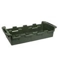 Greenmade Stackable Office Storage Crate, Green, 4 Count Pack - Walmart.com
