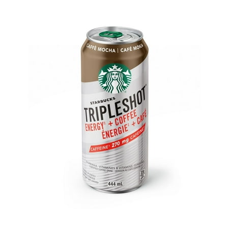 Starbucks Triple Shot Cafe Mocha Coffee Drink, 444mL Can, 444mL ...
