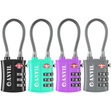 G-Force TSA-Approved 2-Pack Cast Zinc Alloy Pad Lock - Walmart.com