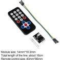 2sets Infrared Ir Remote Control Sensor Module Kits 17 Key Controller