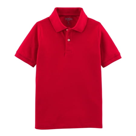 Osh Kosh Boys' Short Sleeve Uniform Polo, Red, 4-5 | Walmart Canada