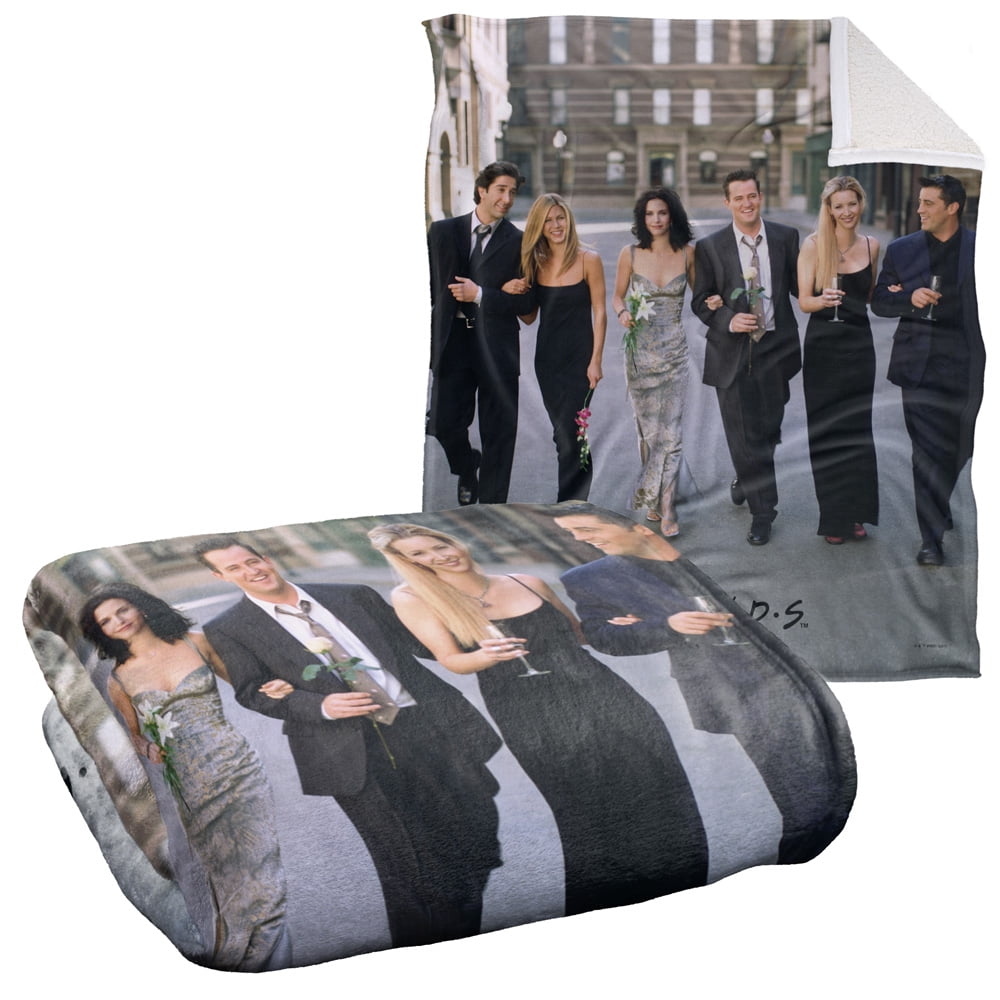 LOGOVISION Friends Blanket, 50Inx60In, Fancy Walk Silky Touch Sherpa ...