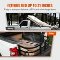 VEVOR Truck Bed Extender, Aluminum Retractable Tailgate Extender, 55.5 ...