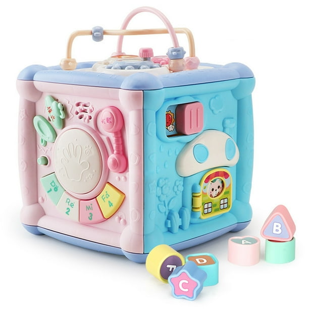 Baby Music Polyhedron Geometric Building Blocks Toy Multi-functional ...