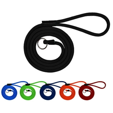 Braided Poly Dog Control Slip Leads Assorted Color Vet Rescue Kennel ...