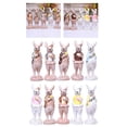 NEXAVKPR Unique Natural Resins Easters Bunnys Rabbit Statue for Living ...