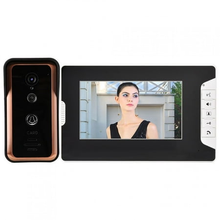 Volume Brightness Adjustable Video , Video Doorphone, For Factories Houses Offices Wall Mounting ...