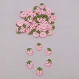 Farfi 50Pcs Sewing Buttons Lovely Durable Bakelite Strawberry Wooden ...