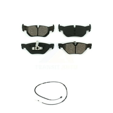 SIM Rear Semi-Metallic Disc Brake Pads and Wear Sensors Kit for Car ...