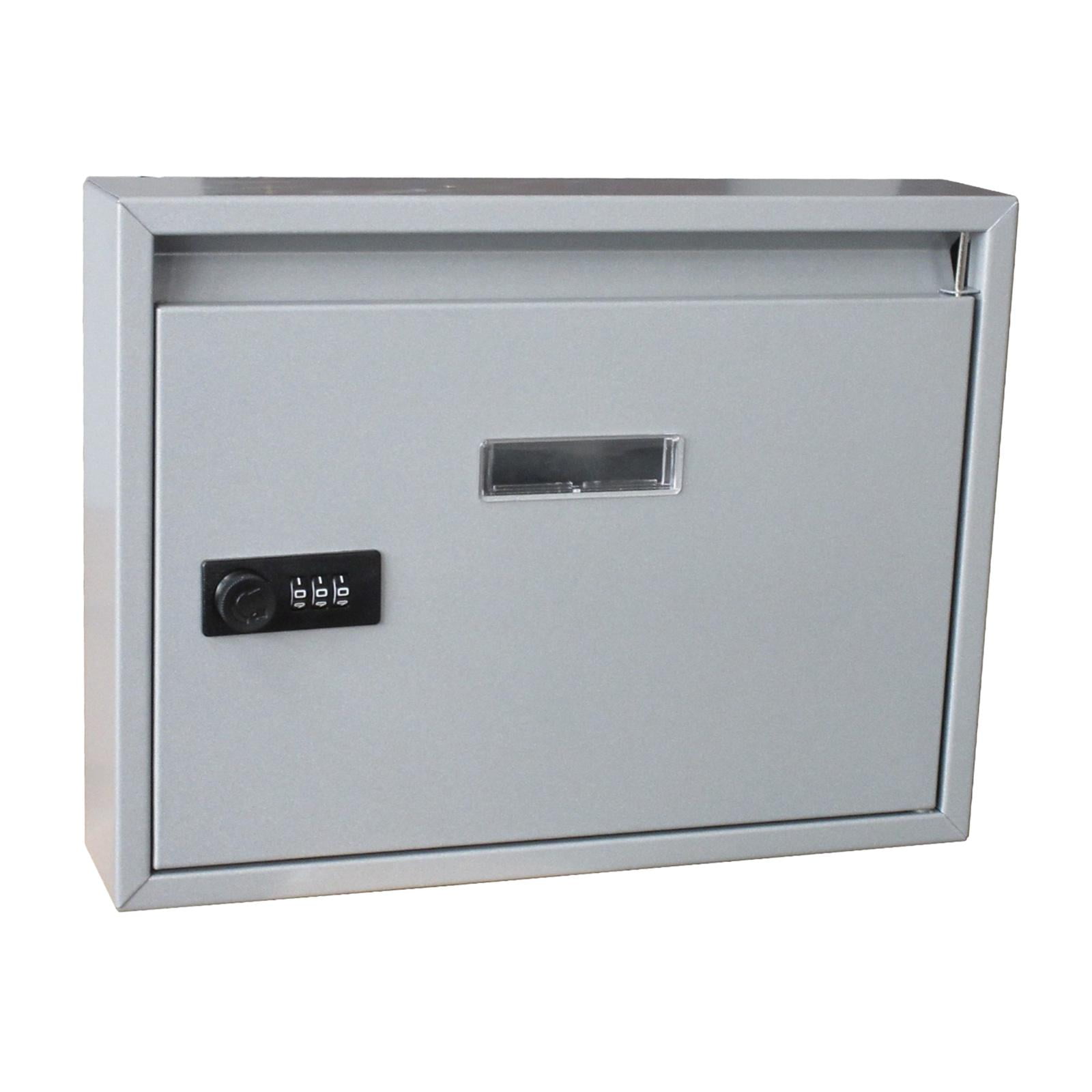 Mailbox 35x5x26cm Lockable Mail Box Newspaper Storage - Walmart.com
