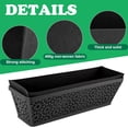 4 Pcs 24 Inch Fabric Plant Window Box Liners-Rectangular Non-Woven ...