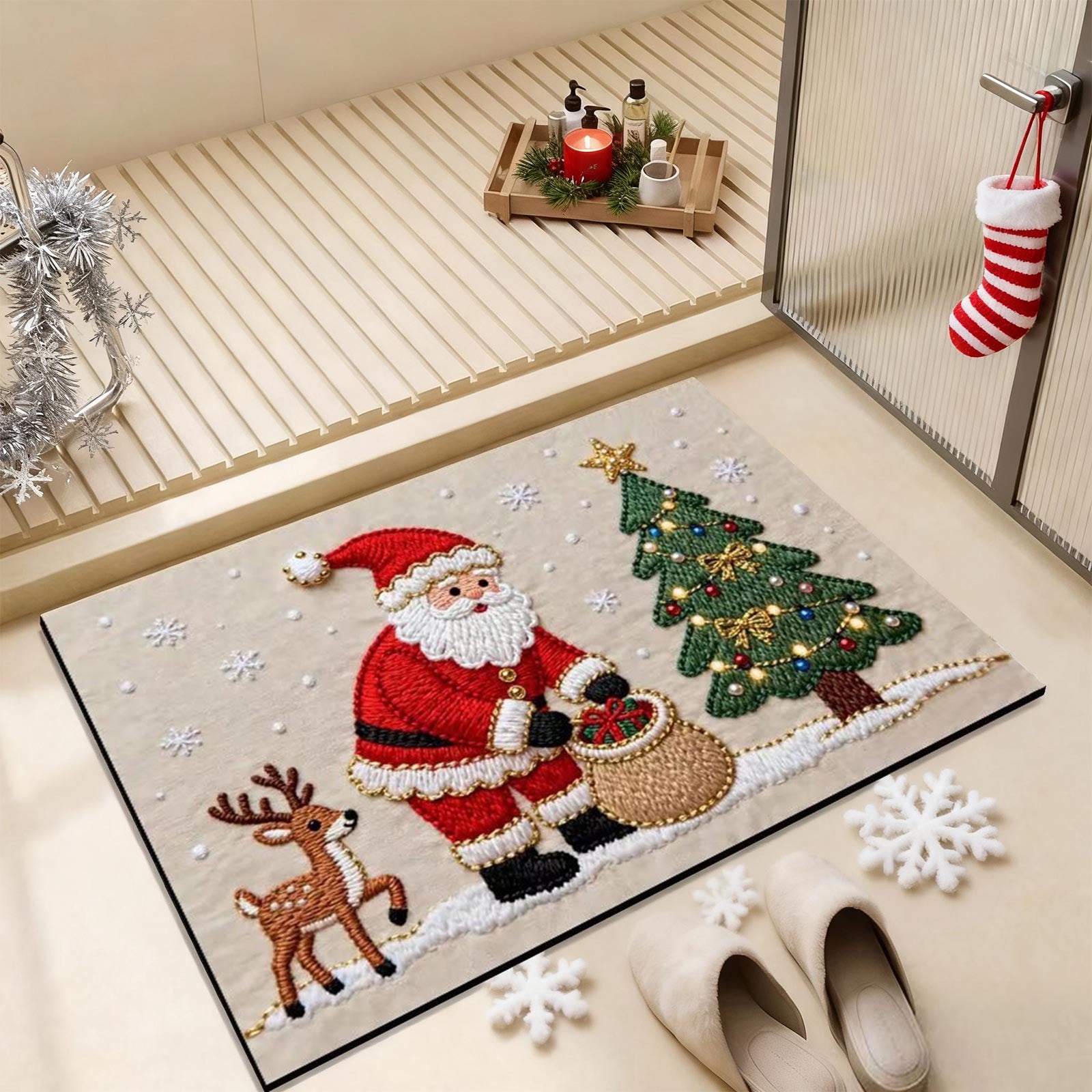 Click here for Meggemo 15.7x23.6 Inch Knitted Christmas Bathroom... prices