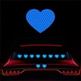 10PCS Colorful Heart Car Decals Reflective Waterproof Auto Stickers ...