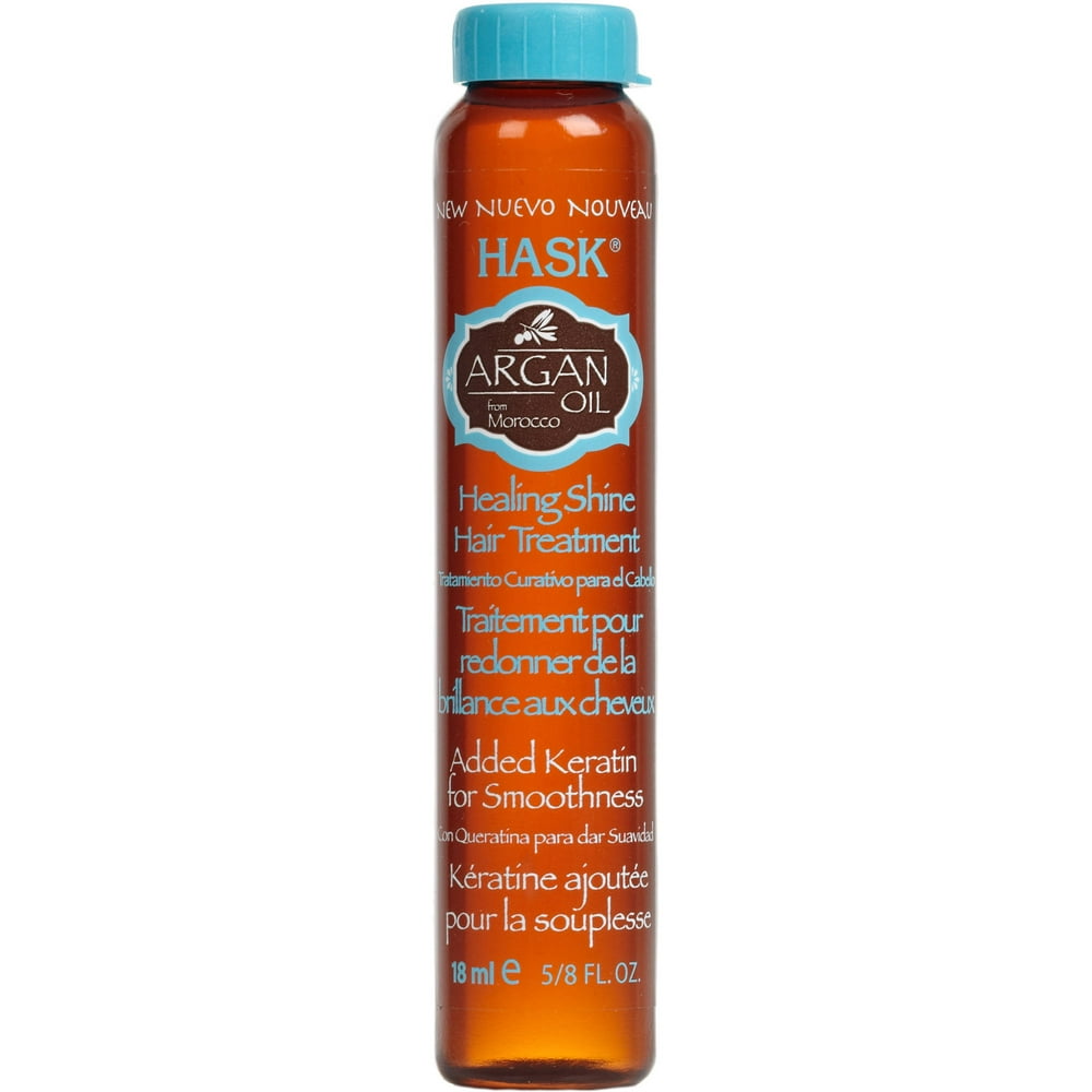 Hask Argan Oil Healing Shine Hair Treatment, 0.625 FL OZ - Walmart.com ...